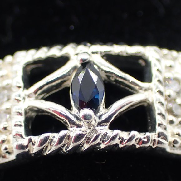 Lenox | Jewelry | Lenox 925 Silver And Blue Sapphire Ring | Poshmark